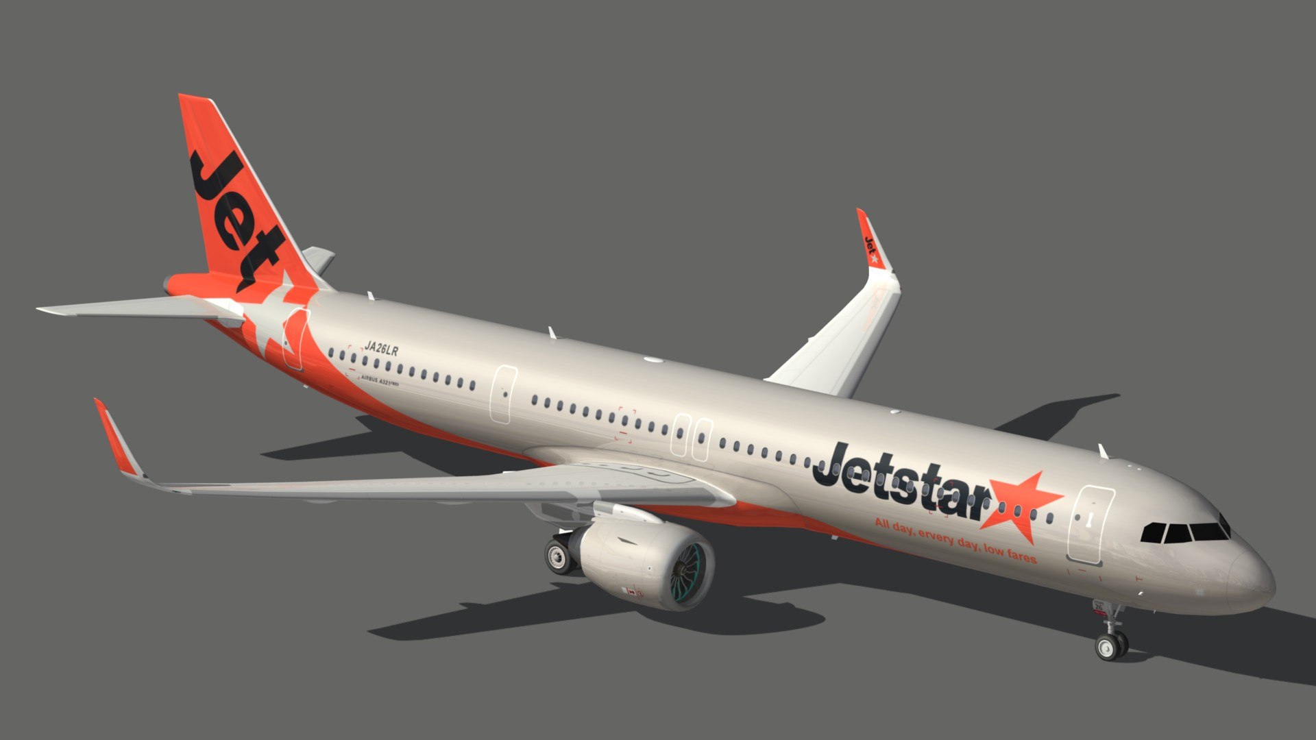 3D Model Airbus A321 Jetstar - TurboSquid 1703362