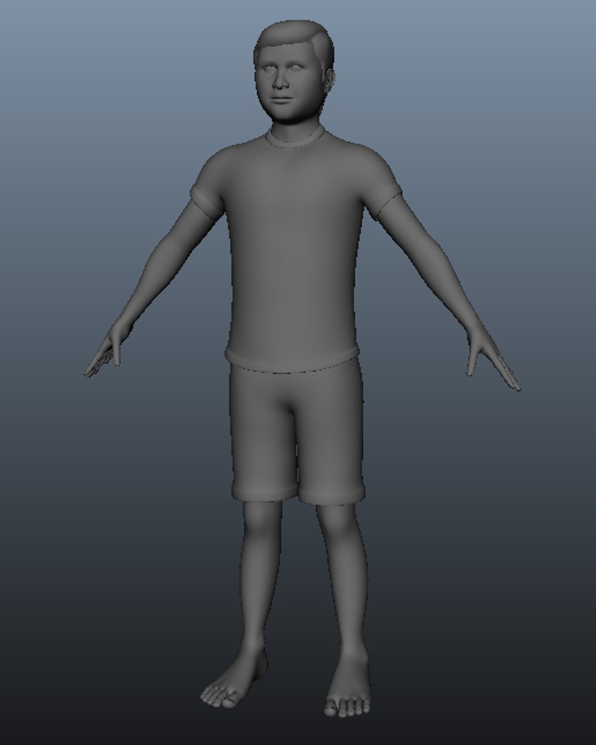 3D Model Human Boy - TurboSquid 1171024