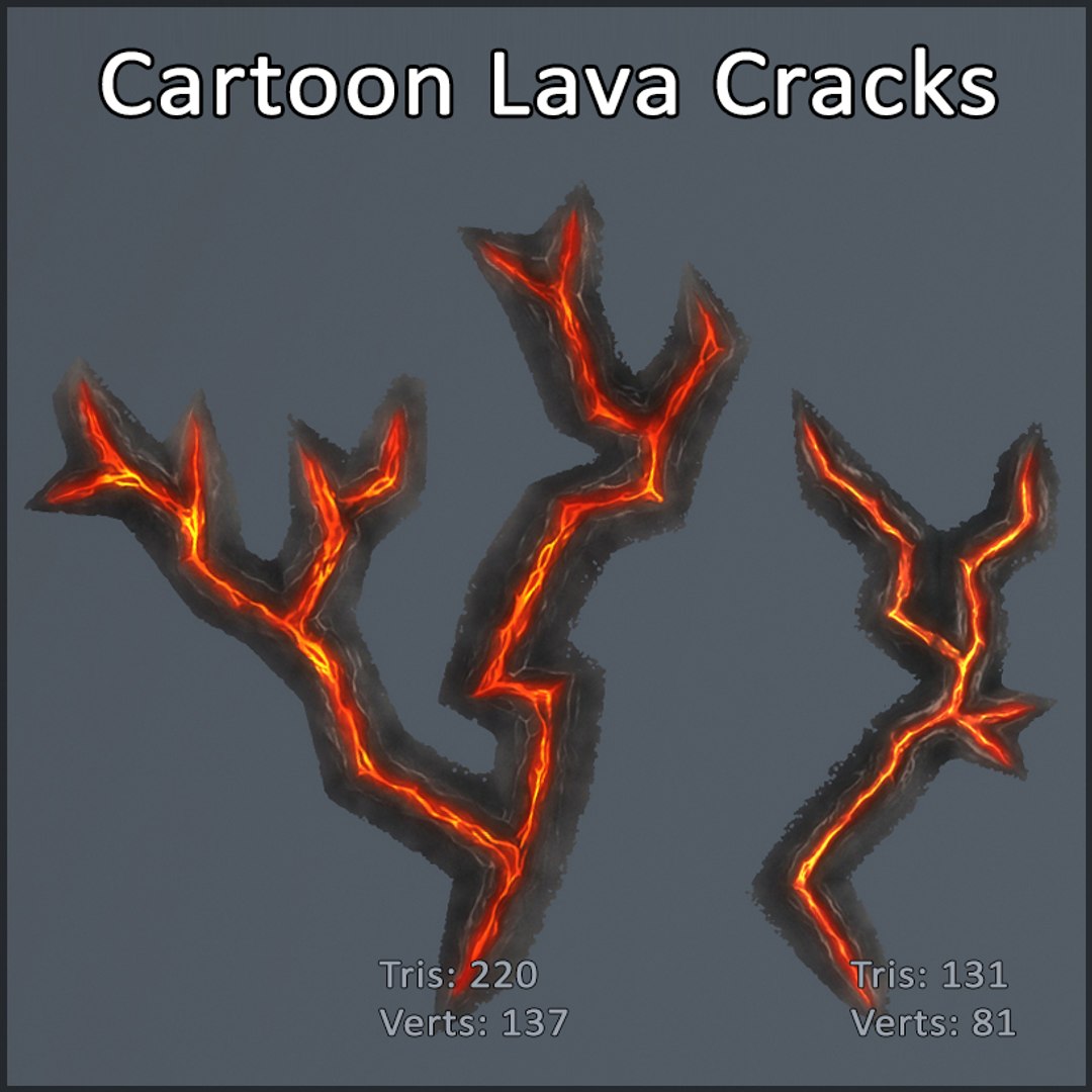 3d Model Lava Cracks