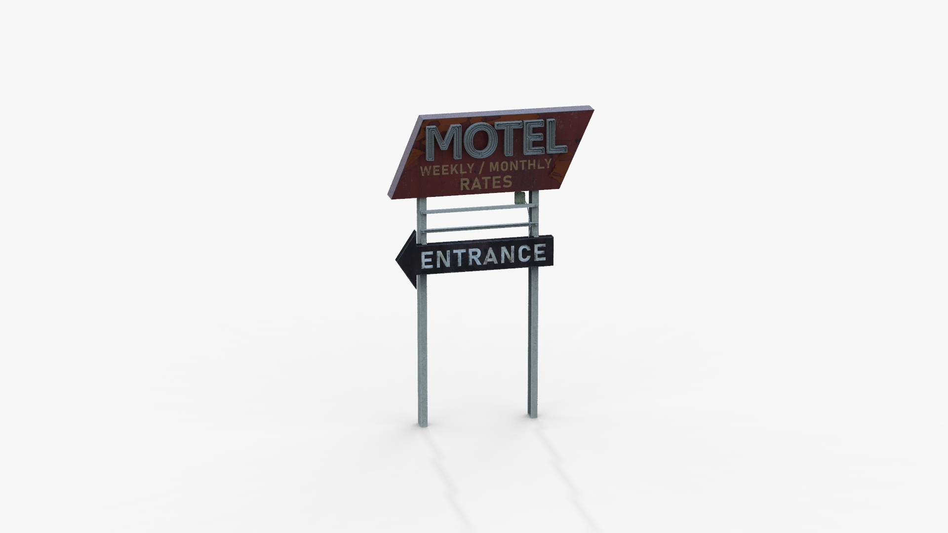 Motel Sign 3D Model - TurboSquid 2226586