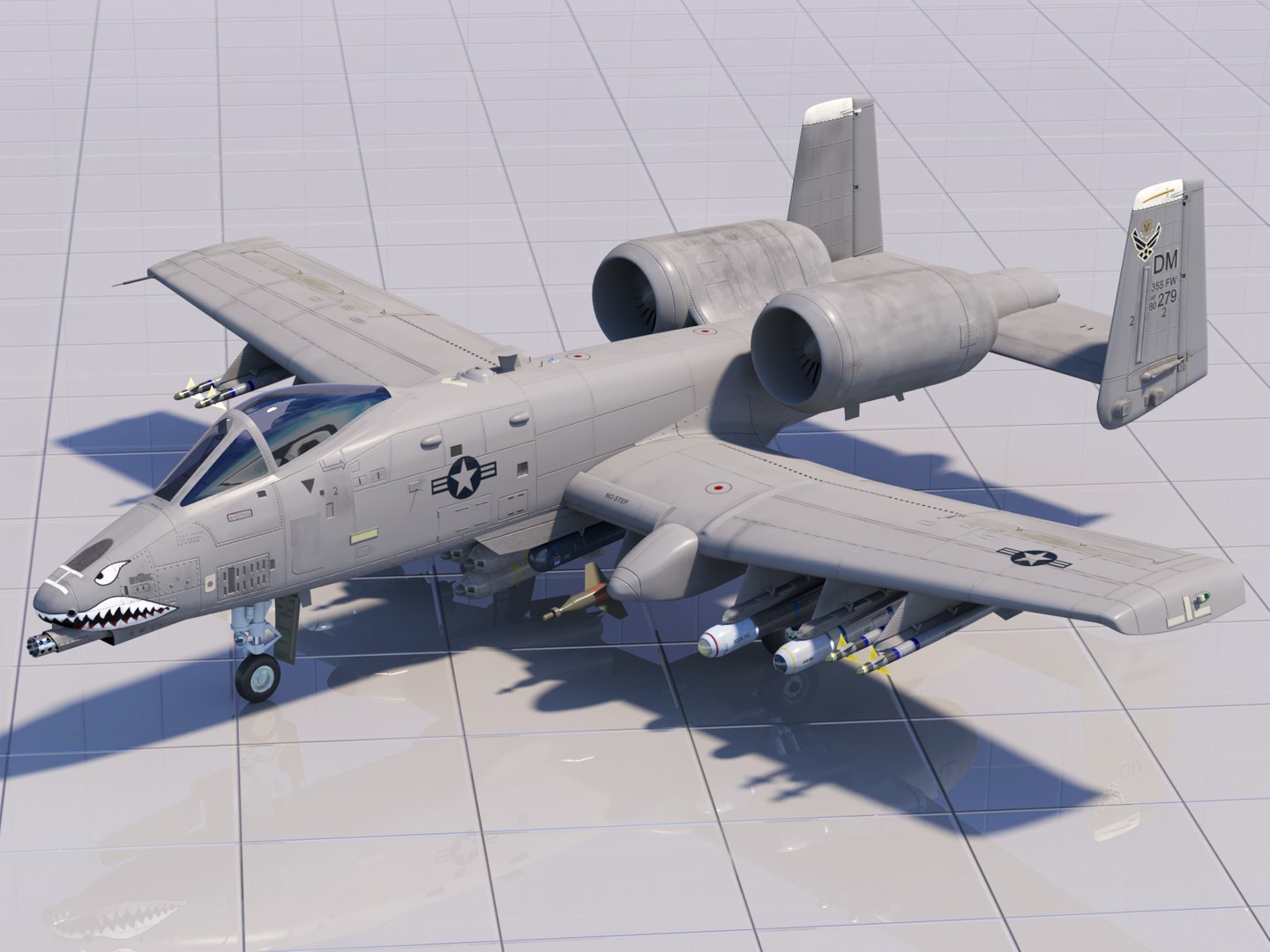 A-10 10 Thunderbolt 3D Model - TurboSquid 1232180