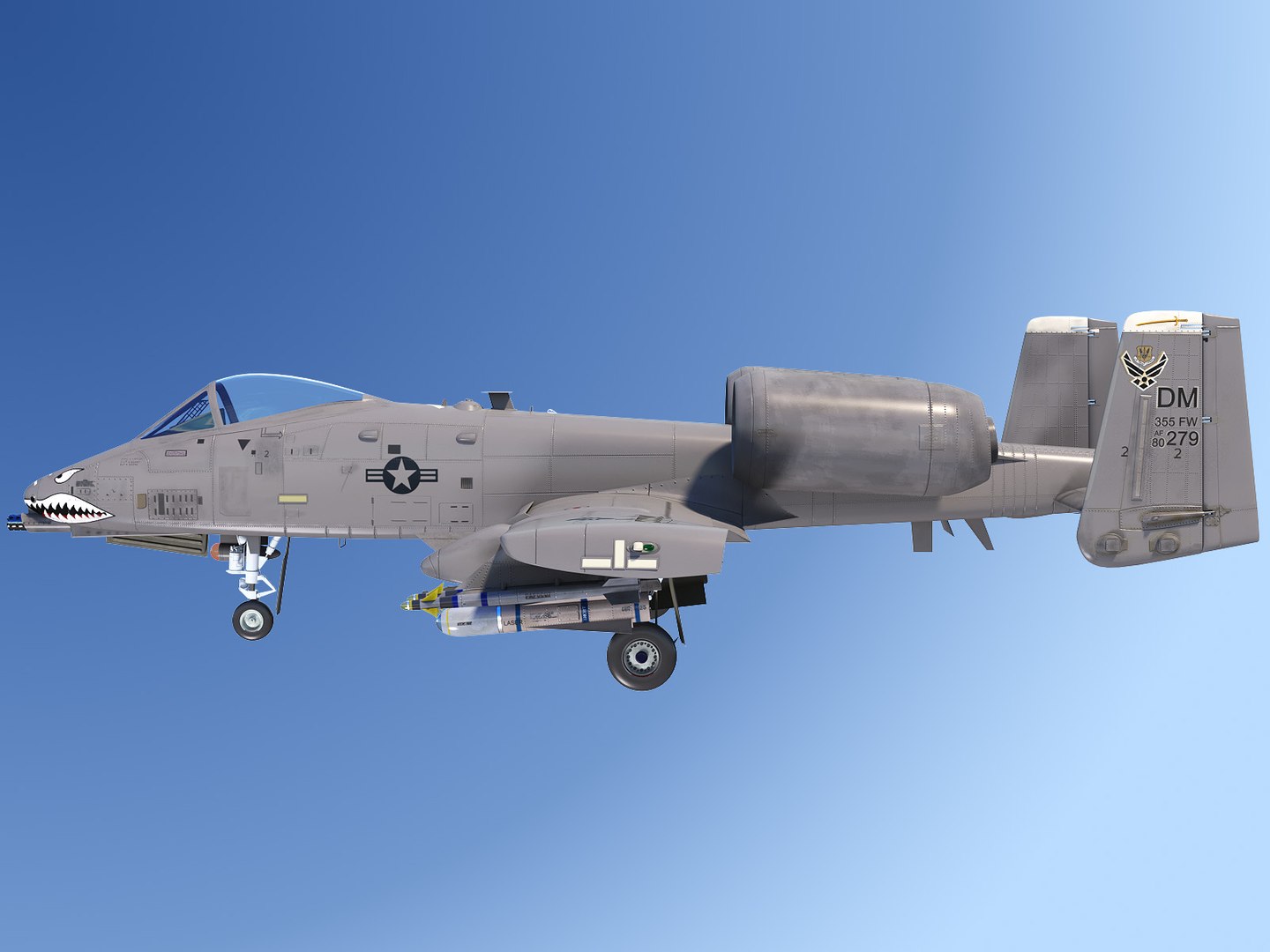 A-10 10 Thunderbolt 3D Model - TurboSquid 1232180