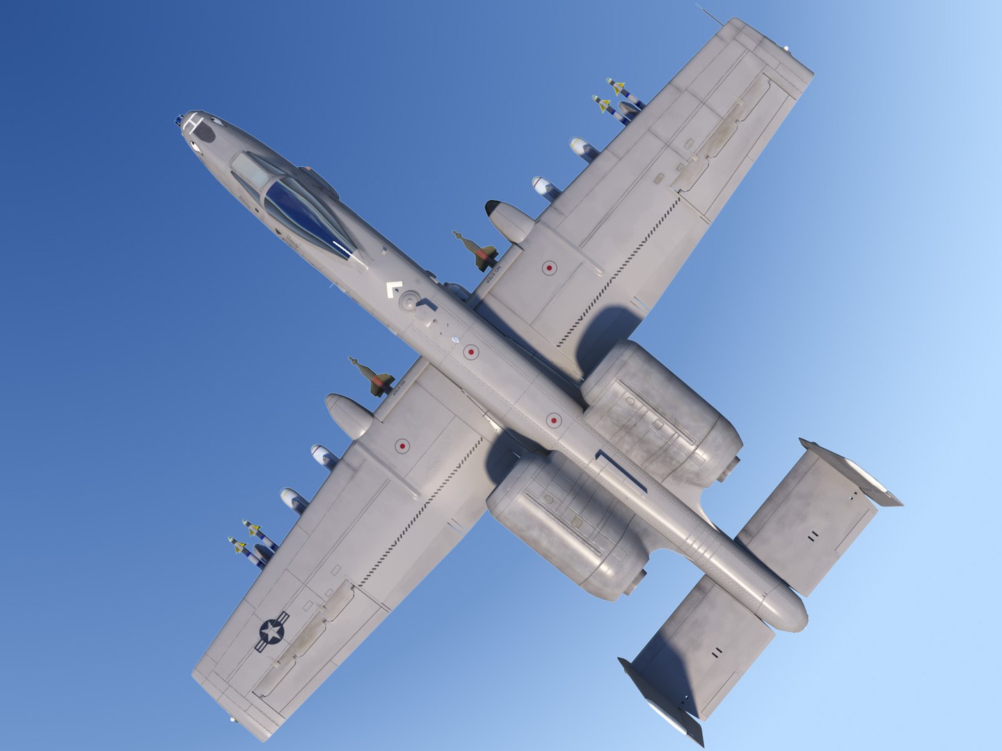 A 10 Warthog Top View