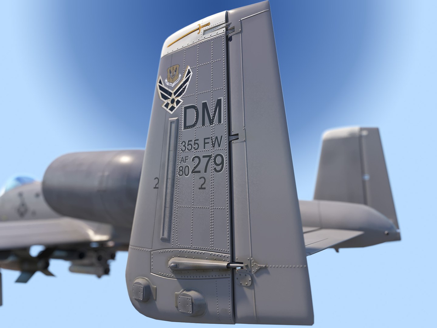 A-10 10 Thunderbolt 3D Model - TurboSquid 1232180