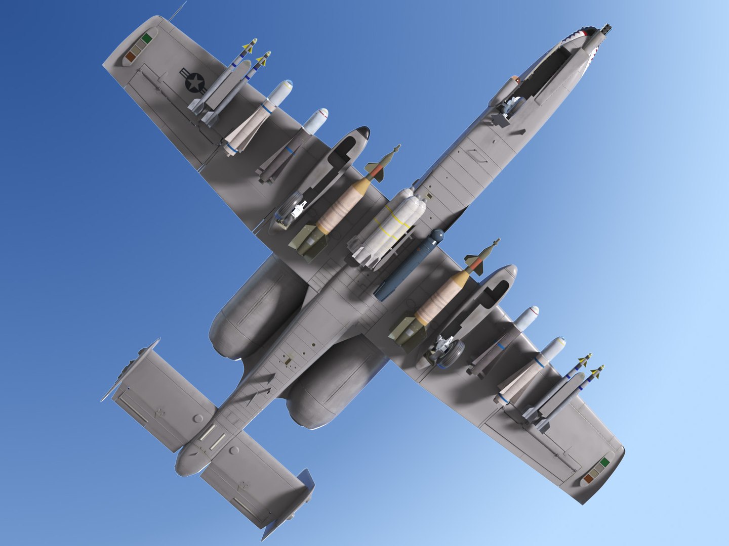 A-10 10 Thunderbolt 3D Model - TurboSquid 1232180