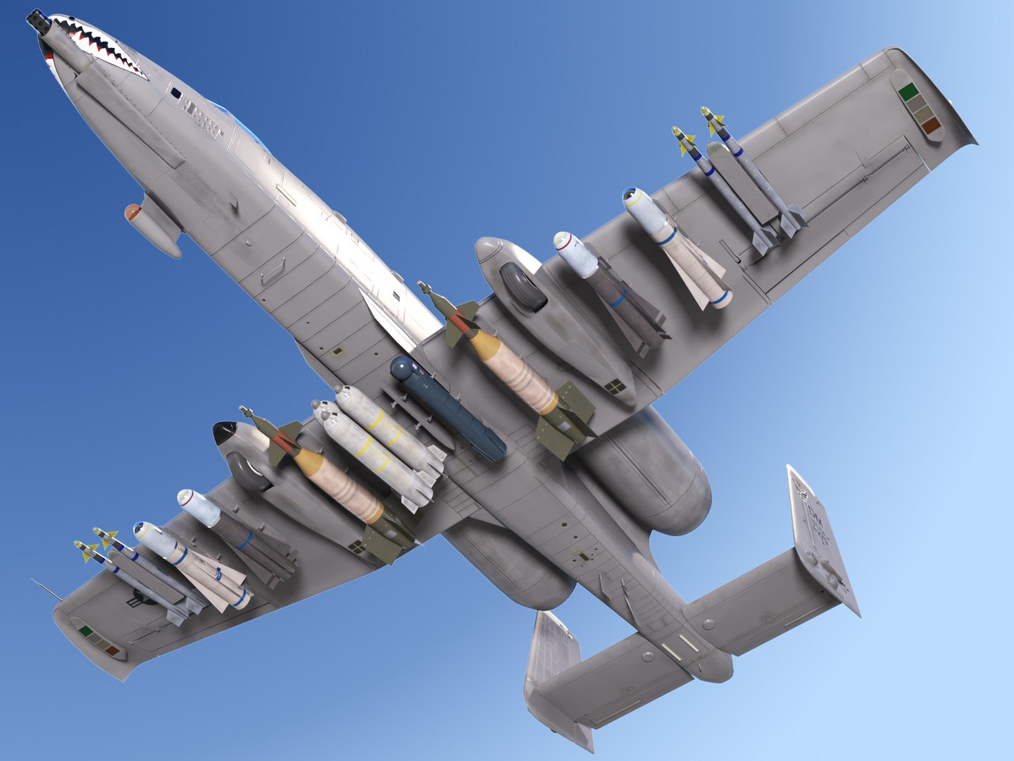 A-10 10 Thunderbolt 3D Model - TurboSquid 1232180