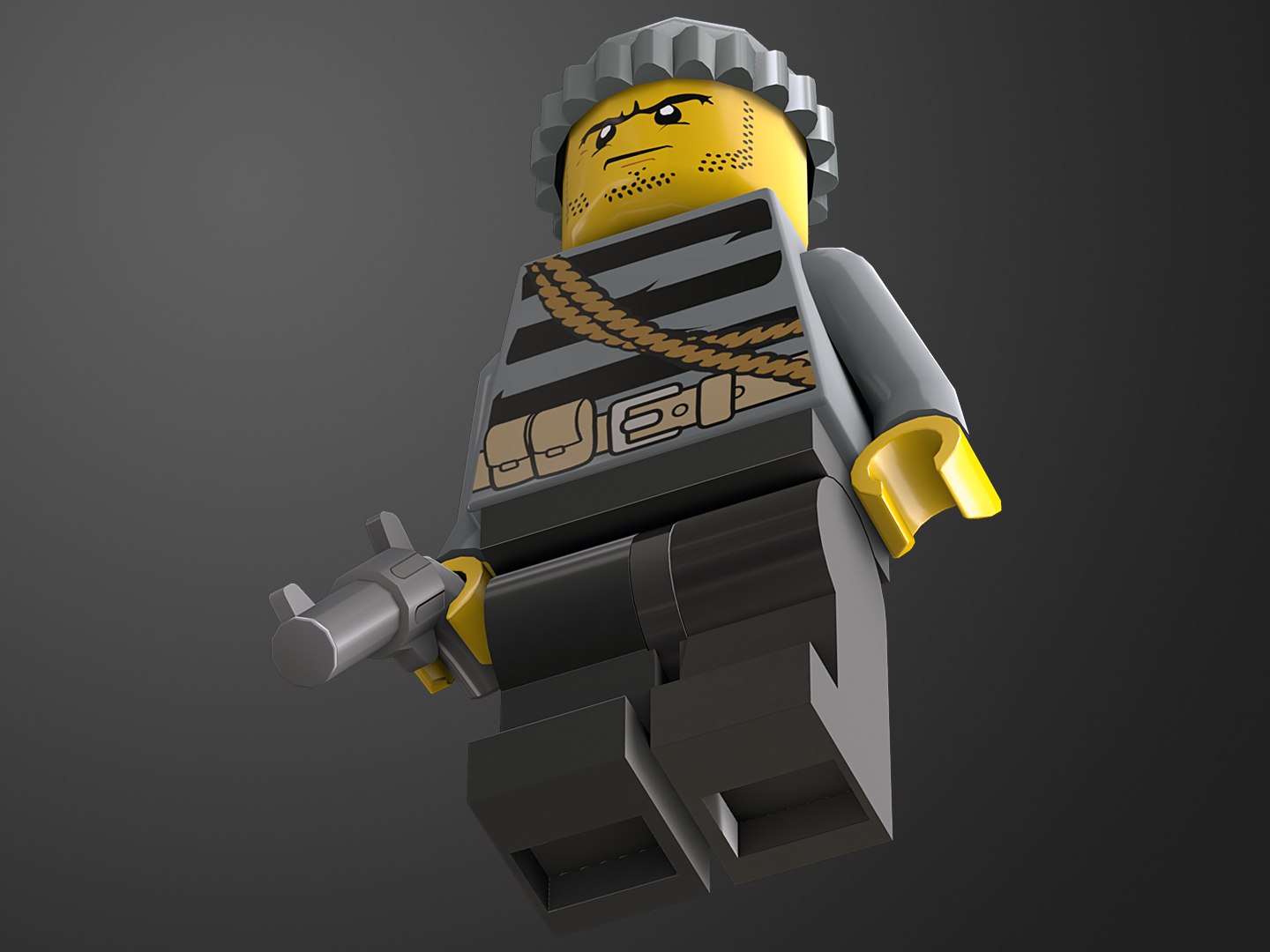 Rigged Ready Robber Lego Character 3D Model - TurboSquid 1435296