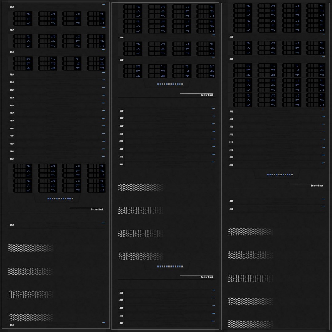 3D Server Rack Model - TurboSquid 2192589