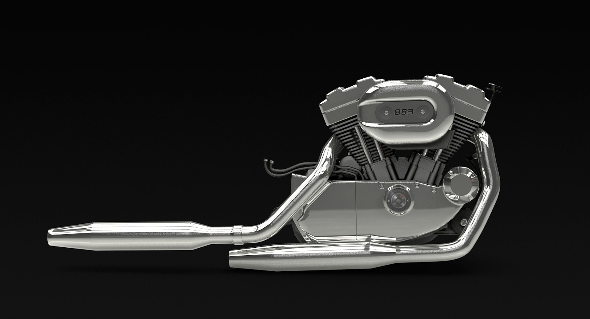 Harley-davidson Engine Twin Model - TurboSquid 1322283