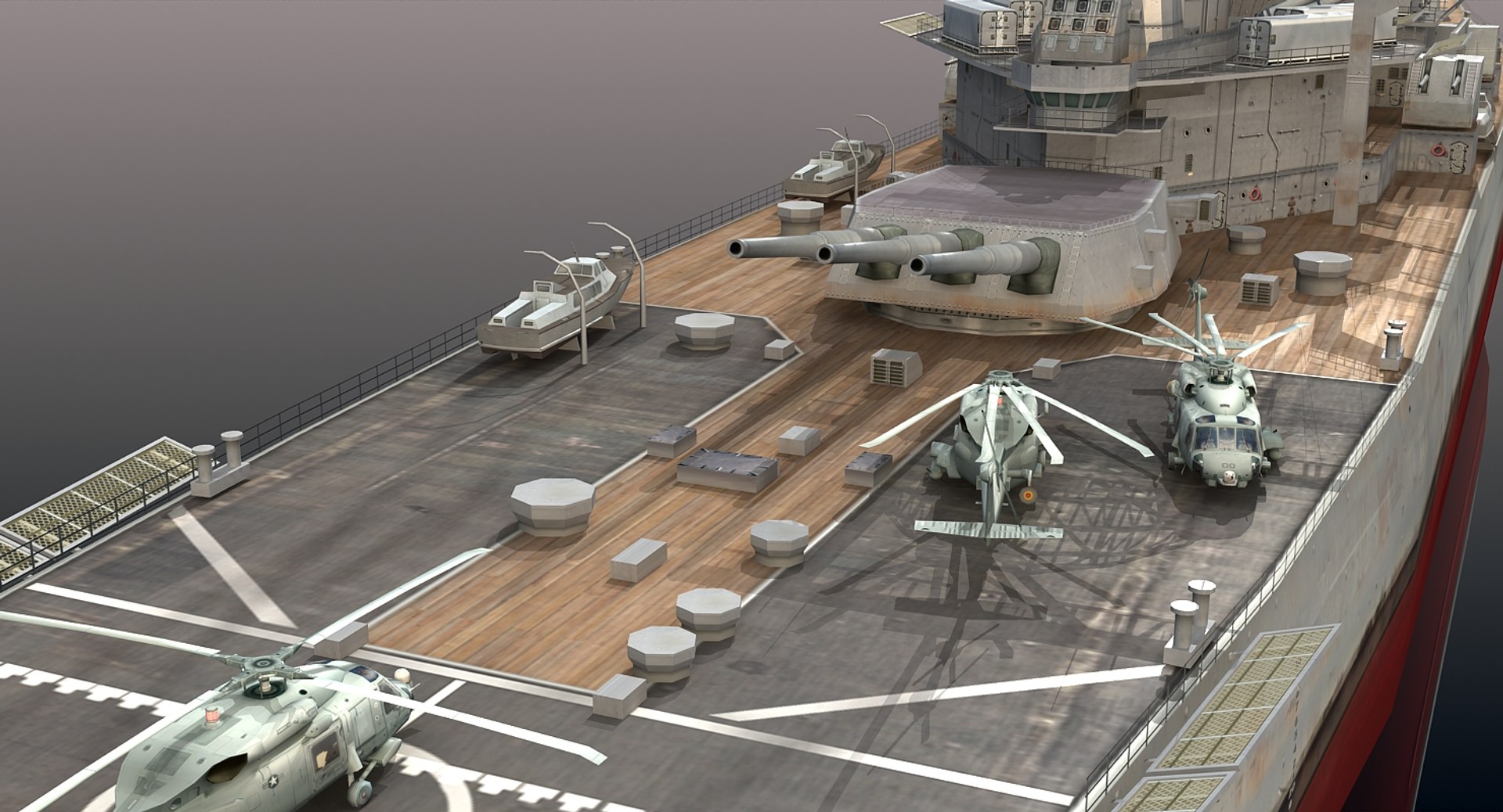 Uss new jersey 3D model - TurboSquid 1316331