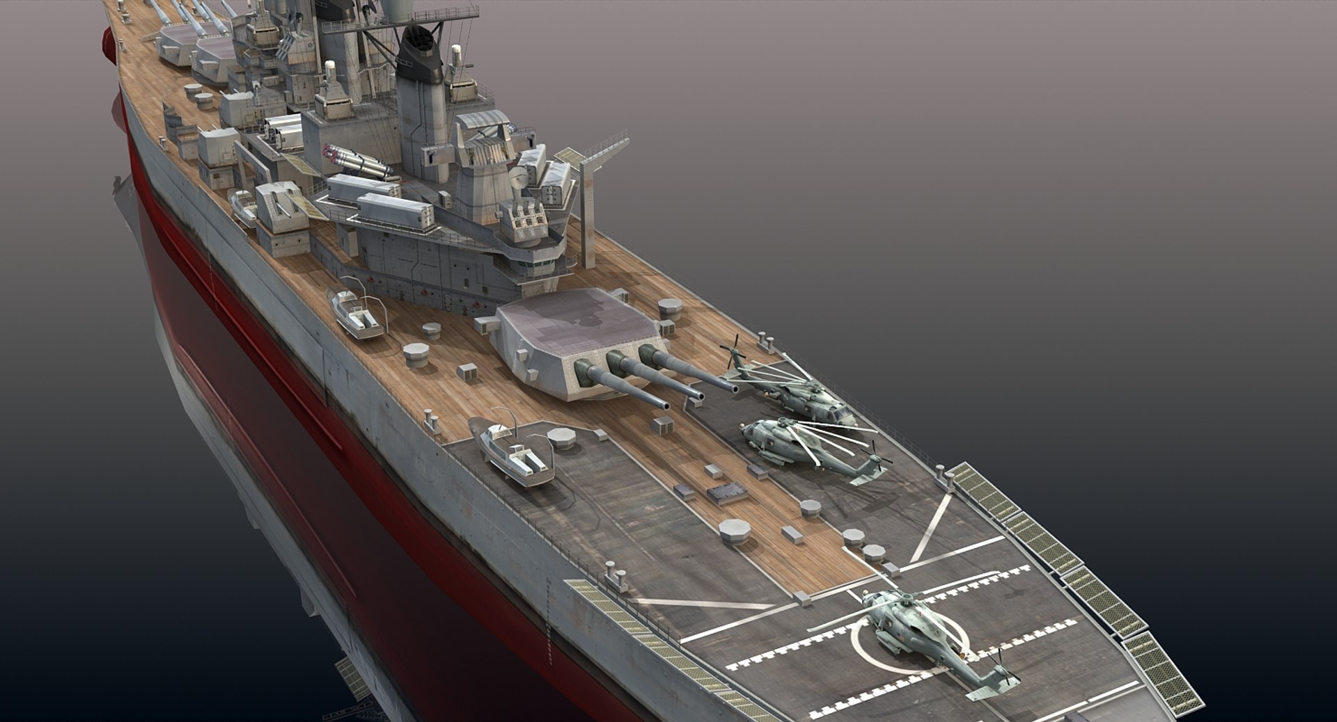 Uss new jersey 3D model - TurboSquid 1316331