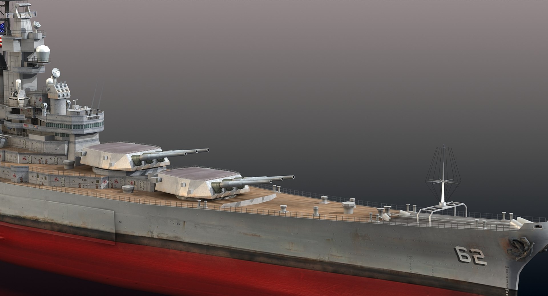 Uss new jersey 3D model - TurboSquid 1316331