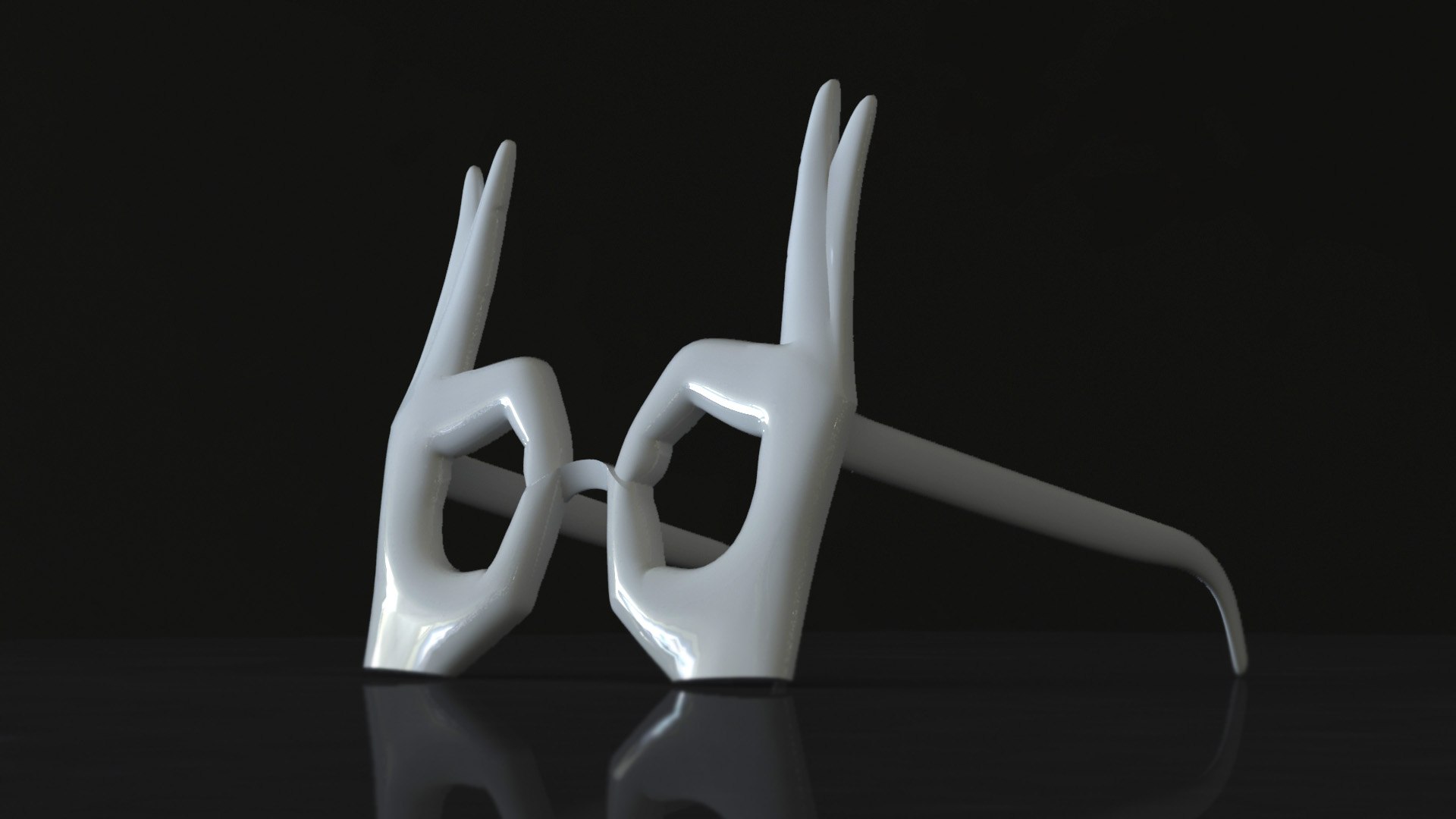 Okay Glasses Printable 3D Model - TurboSquid 1216722