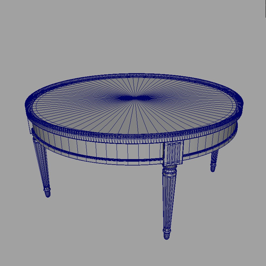 Classic Table Design 3d Obj