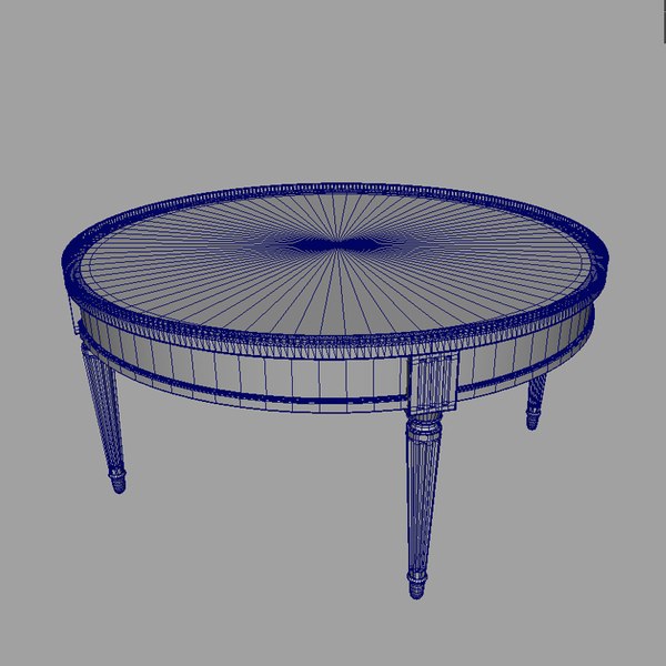 classic table design 3d obj