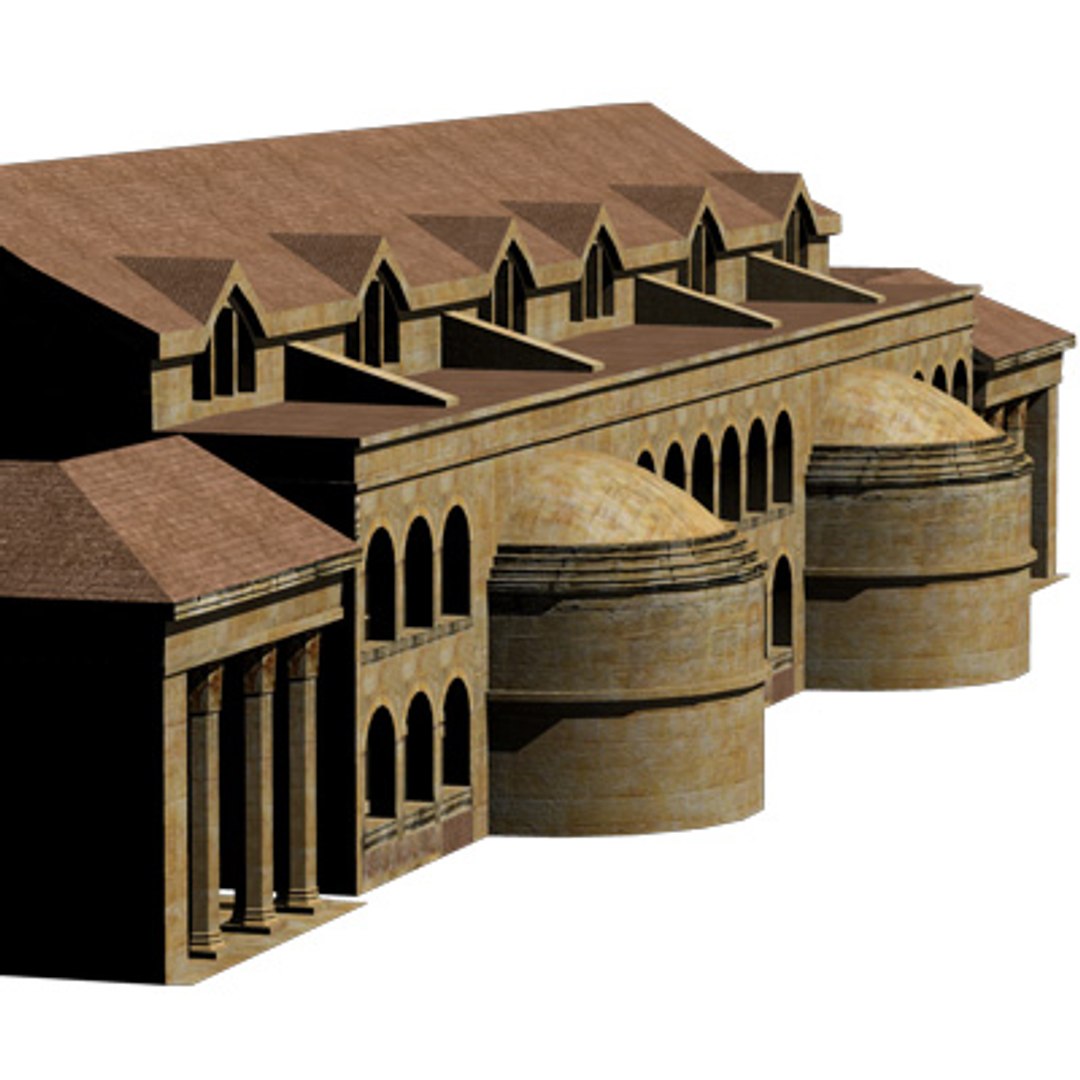 Courtyard Rome 3d Model
