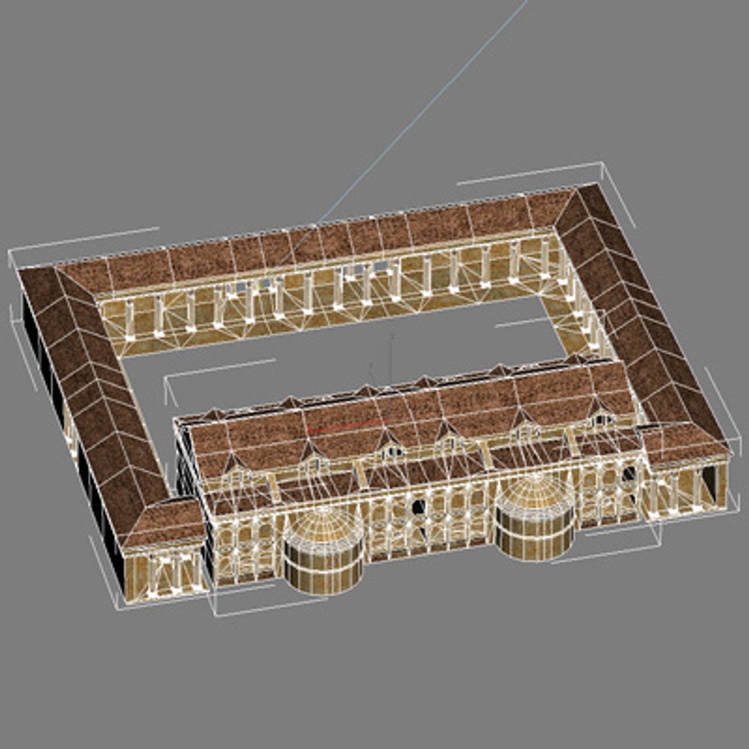 Courtyard Rome 3d Model