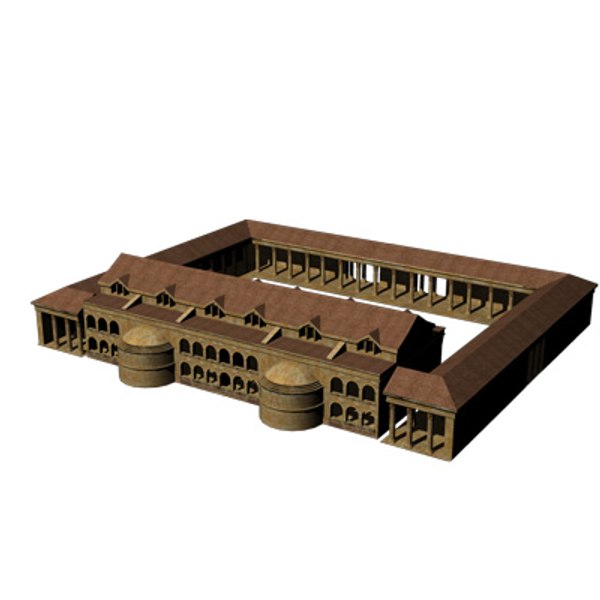 3d roman building insulae