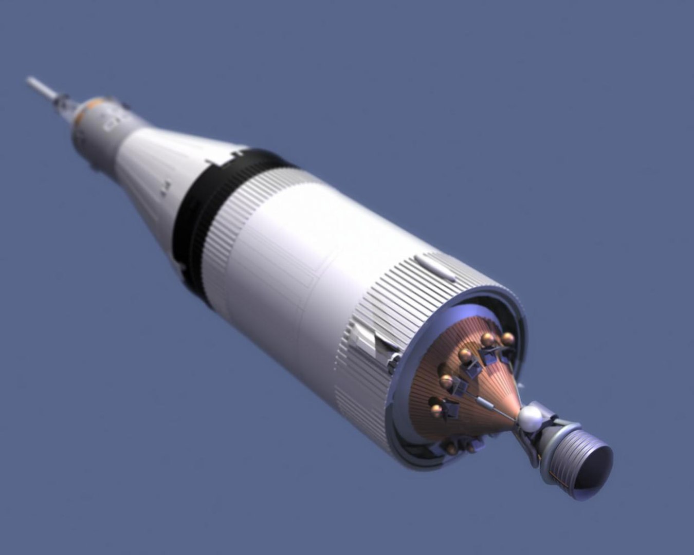 Saturn V Launch Vehicle 3d Model