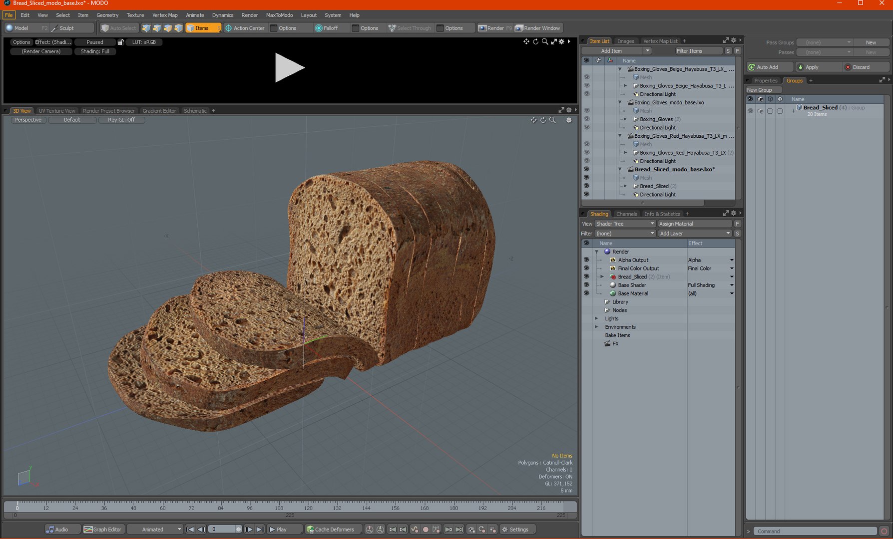 Bread Sliced 3D Model - TurboSquid 1999860