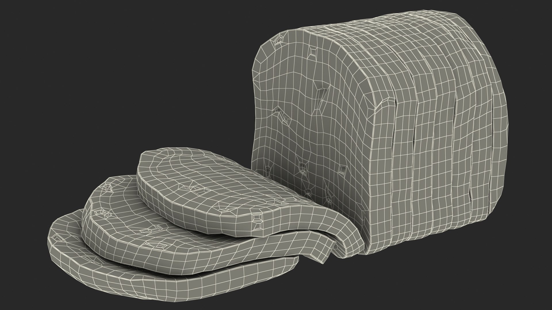 Bread Sliced 3D Model - TurboSquid 1999860