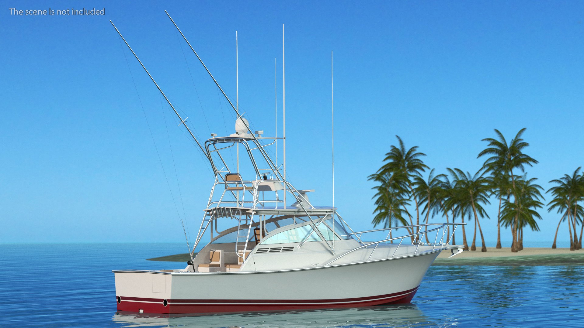 3D Red Fishing Boat Henriques 35 Express New - TurboSquid 2117323
