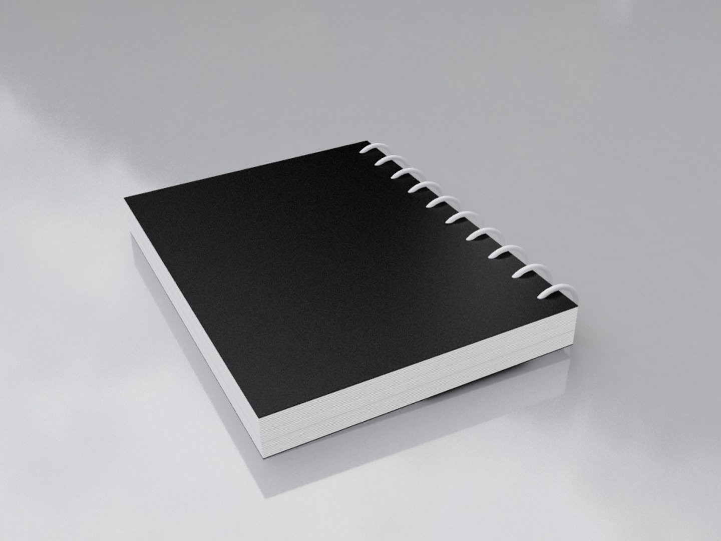 3D Small Black Notepad - TurboSquid 1505568