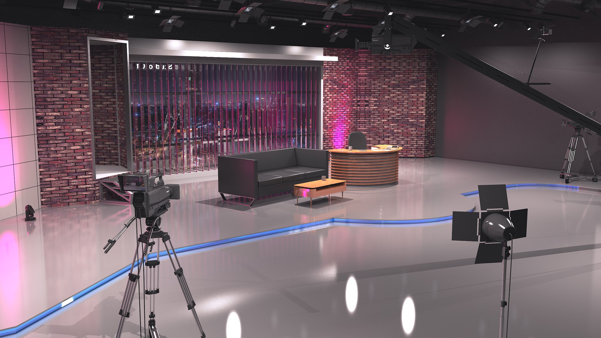 3D Model Studio Interior - TurboSquid 1584941