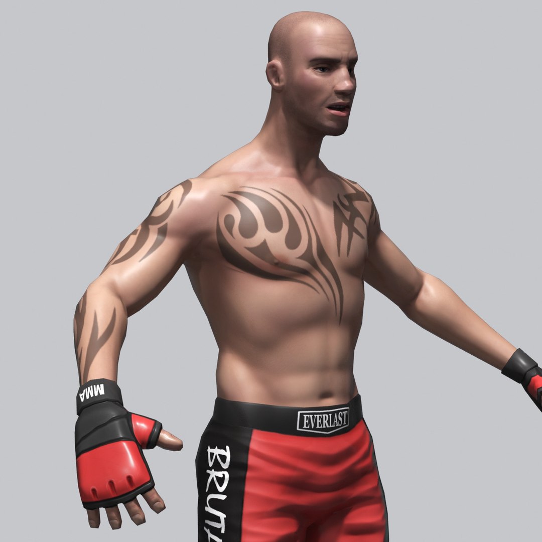 3d Mial S Mma Fighter Model