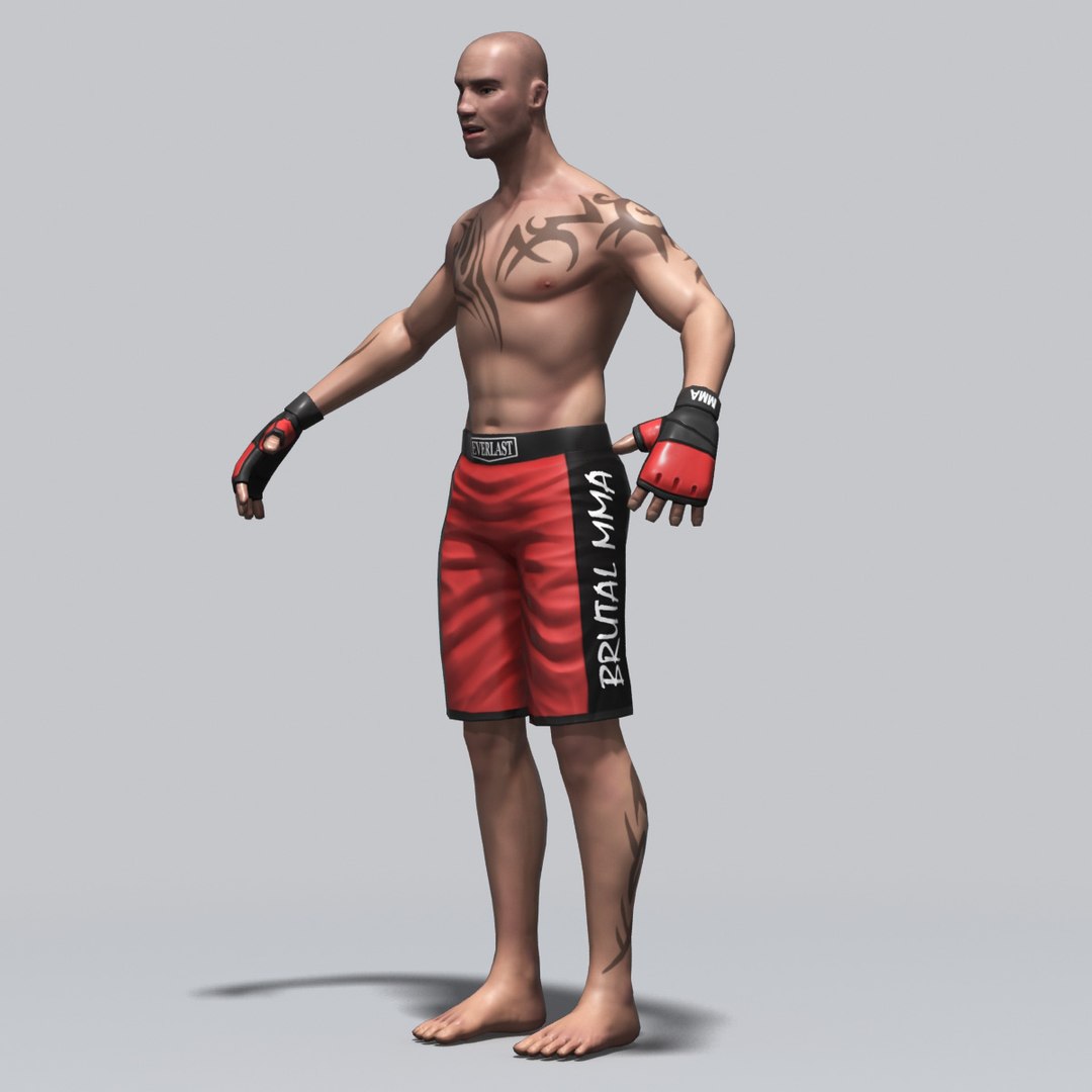 3d Mial S Mma Fighter Model