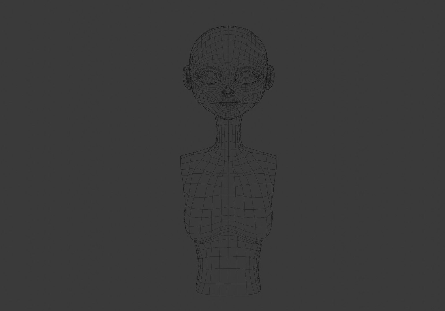 3D Female Torso Low Poly - TurboSquid 1884983