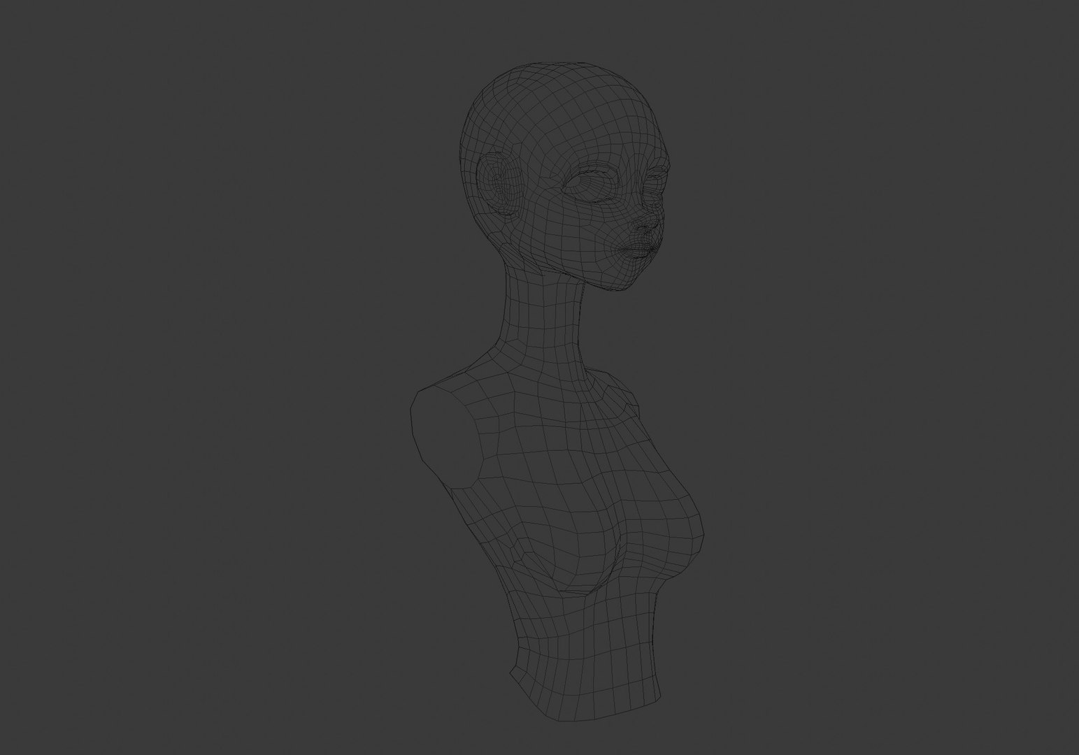 3D Female Torso Low Poly - TurboSquid 1884983