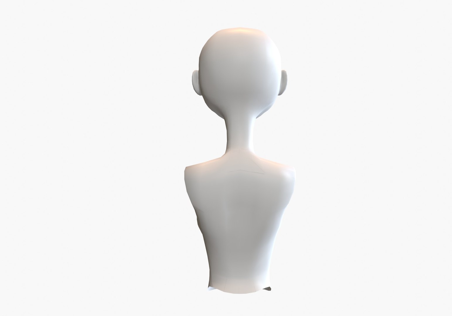 3D Female Torso Low Poly - TurboSquid 1884983