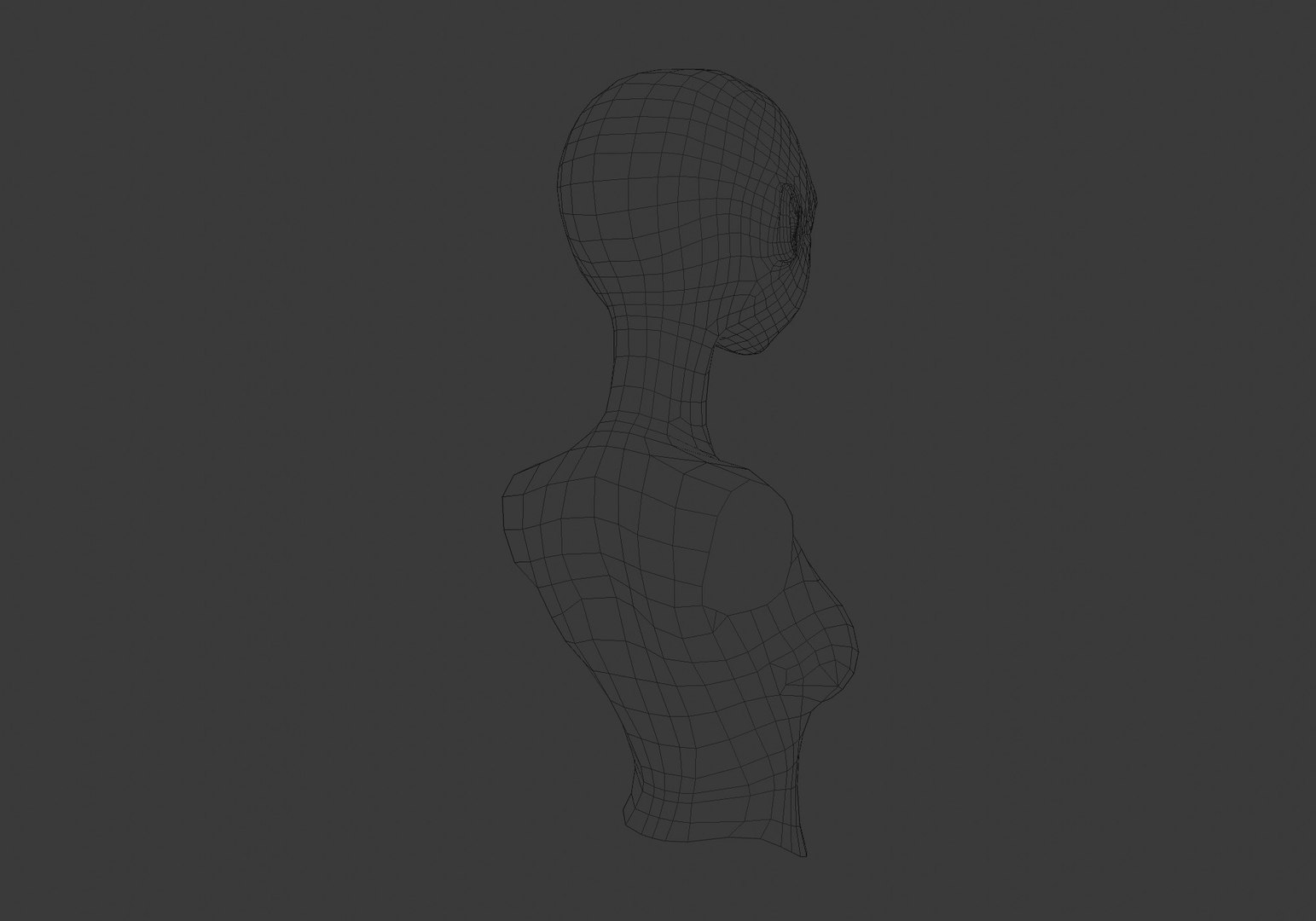 3D Female Torso Low Poly - TurboSquid 1884983