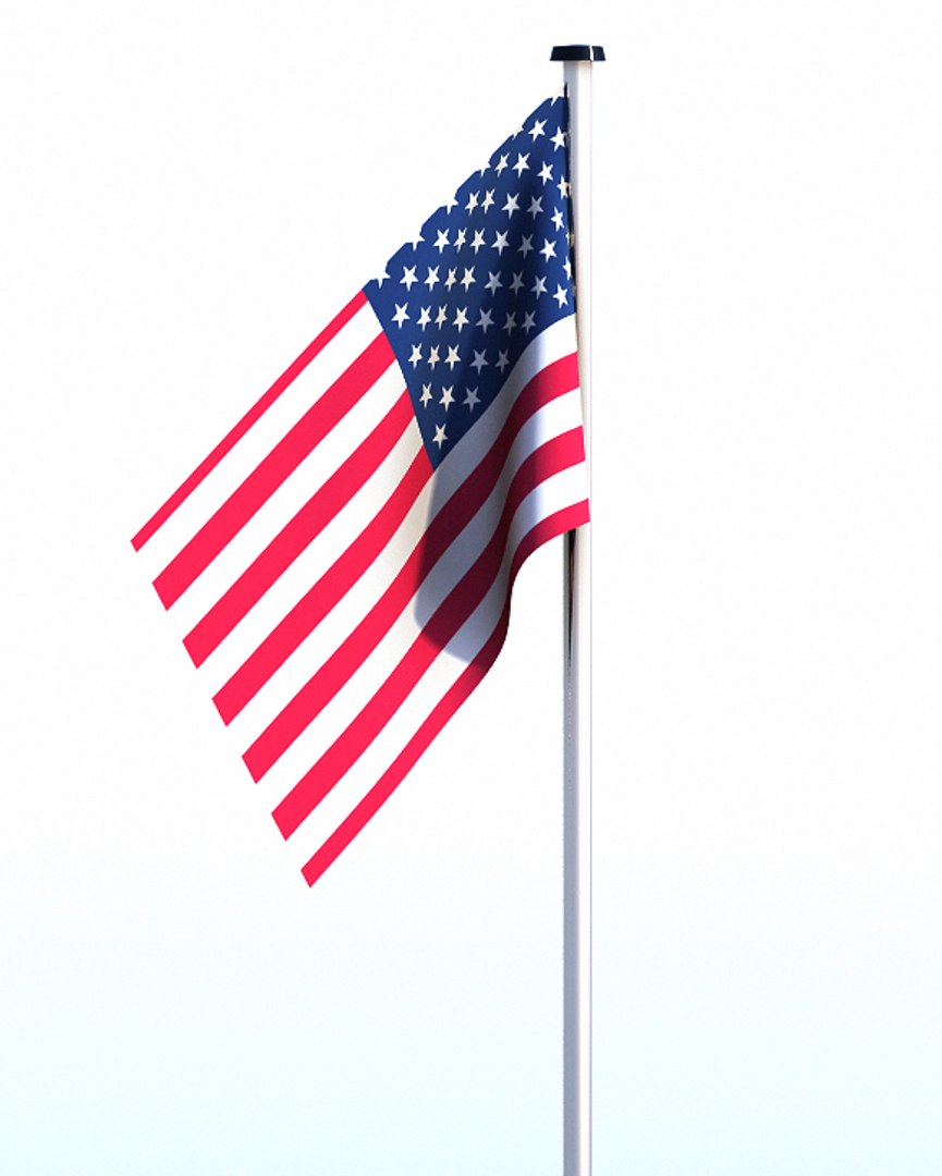 Usa Flag 3D Model - TurboSquid 1205129
