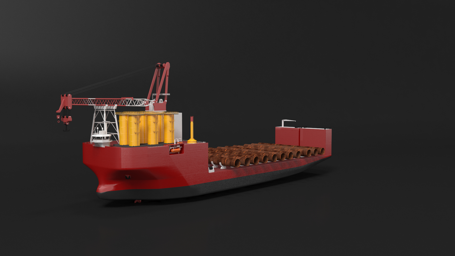 Offshore Wind Farm Ships Set 3D Model - TurboSquid 2087113
