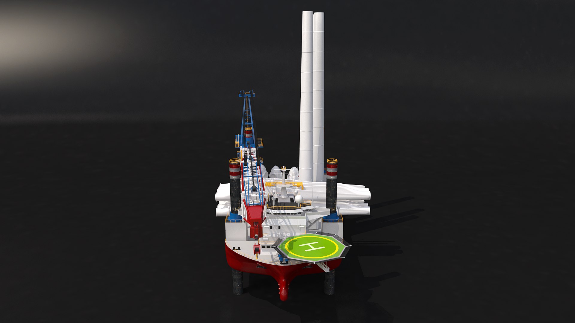 Offshore Wind Farm Ships Set 3D Model - TurboSquid 2087113