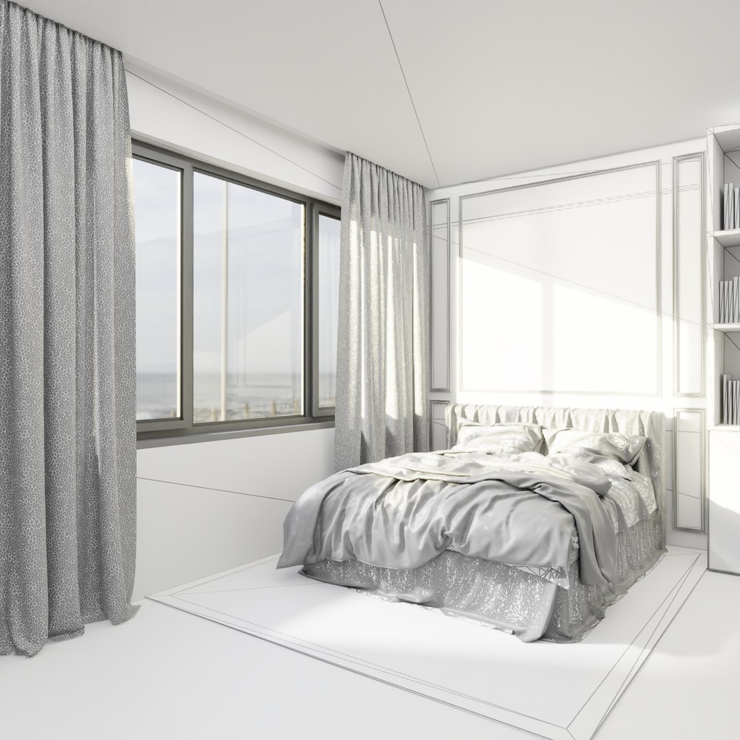 Hotel Room Model - TurboSquid 1691199