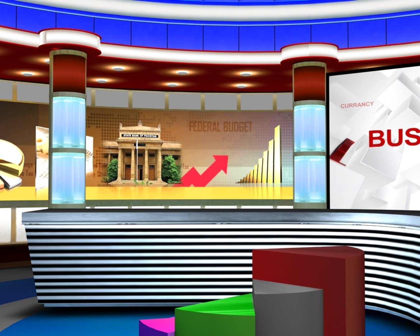 virtual set 3d model
