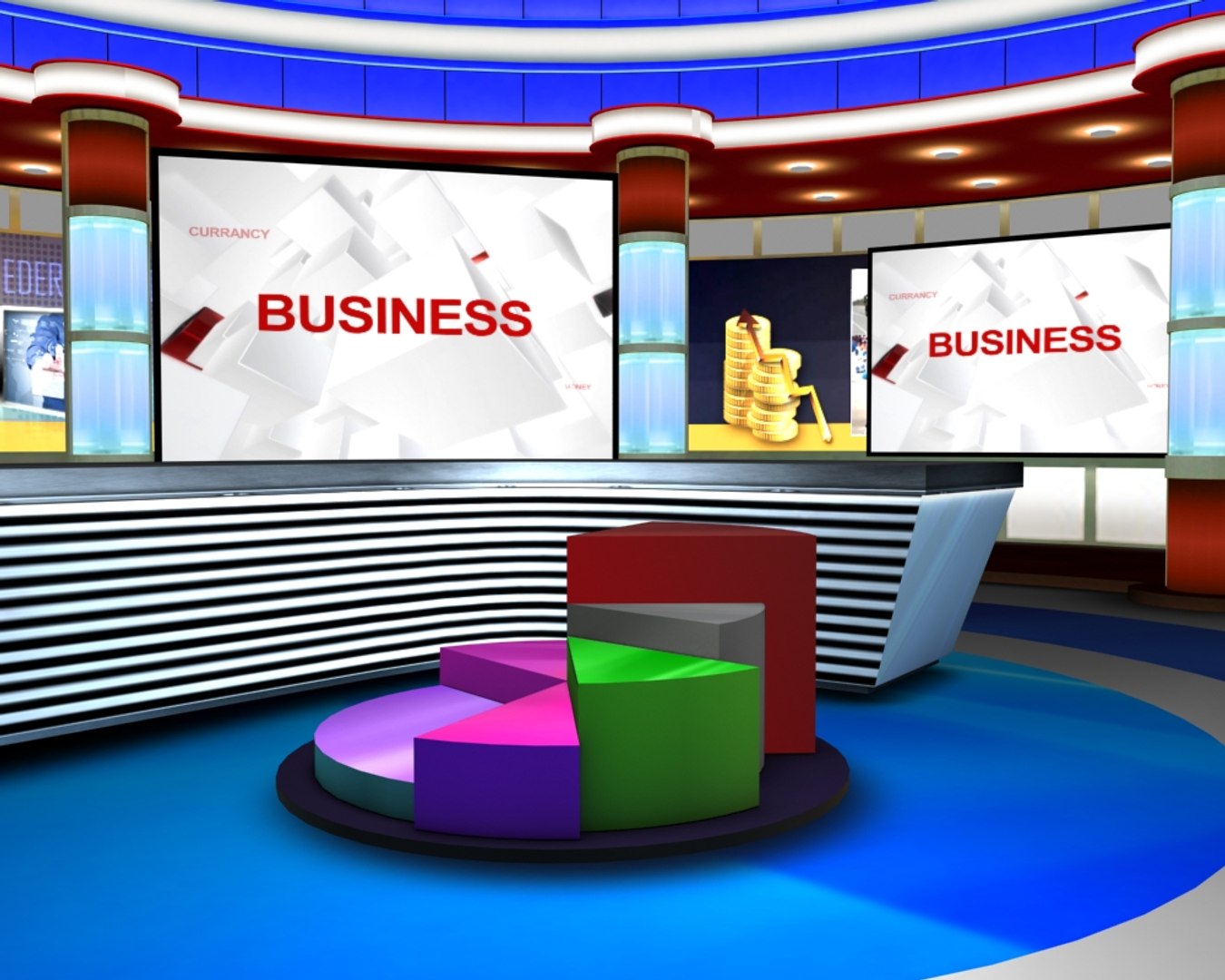 virtual set 3d model