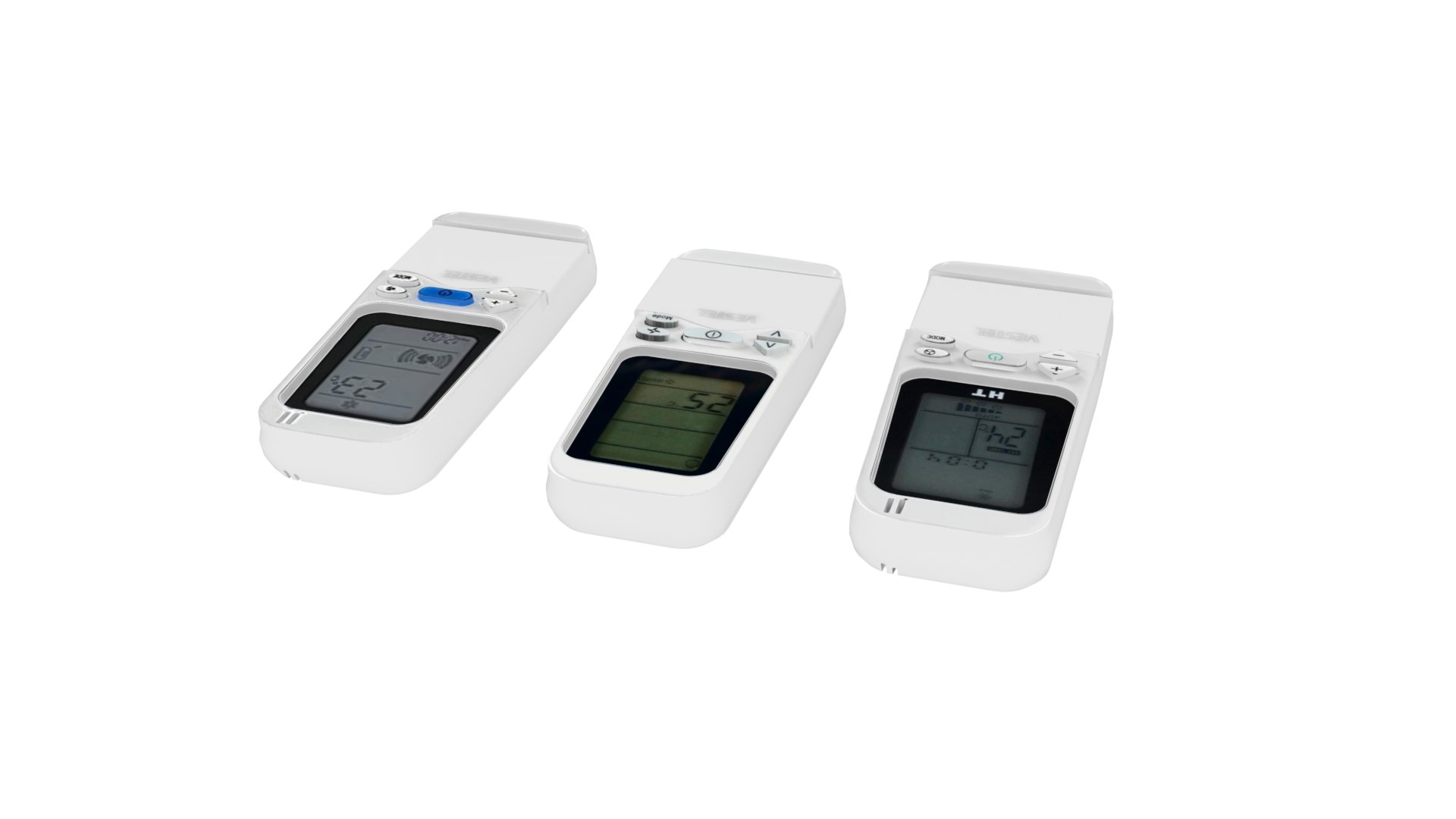 Vestel Air Conditioner Remote Controls Set 3D Model - TurboSquid 1752996