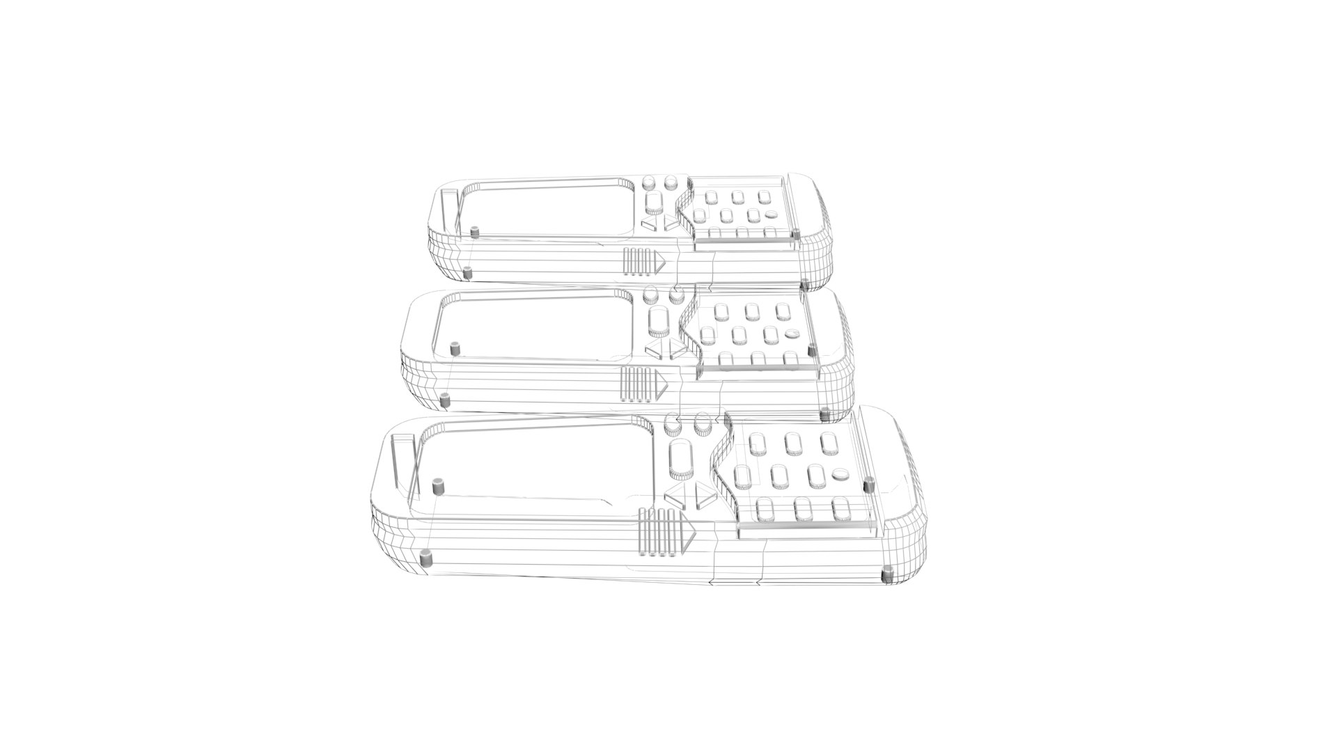 Vestel Air Conditioner Remote Controls Set 3D model - TurboSquid 1752996