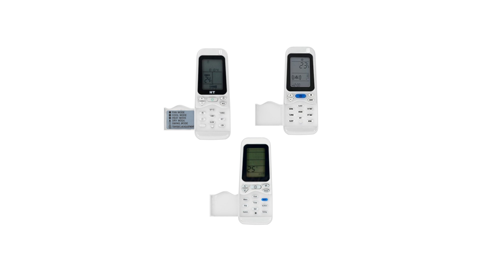 Vestel Air Conditioner Remote Controls Set 3D model - TurboSquid 1752996