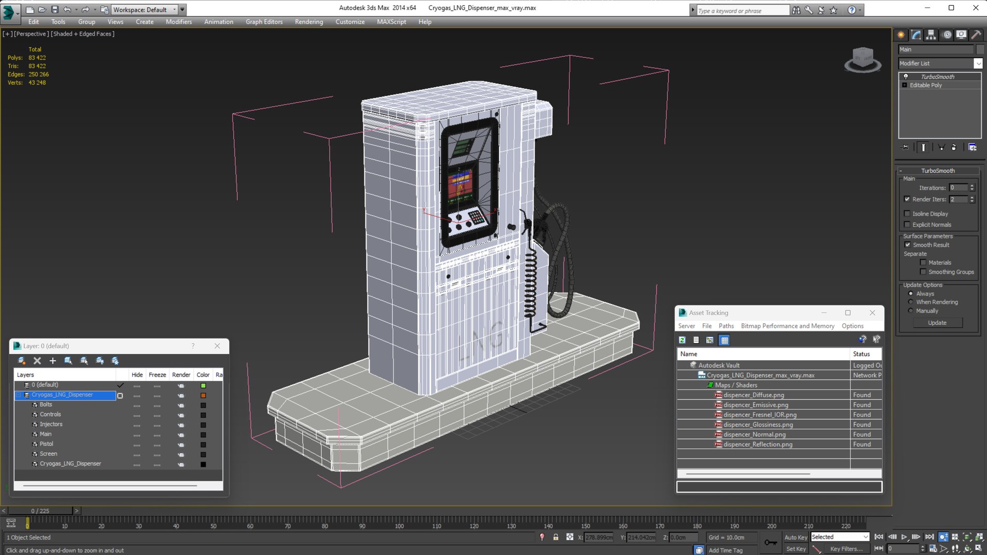 Cryogas LNG Dispenser 3D Model - TurboSquid 2193363