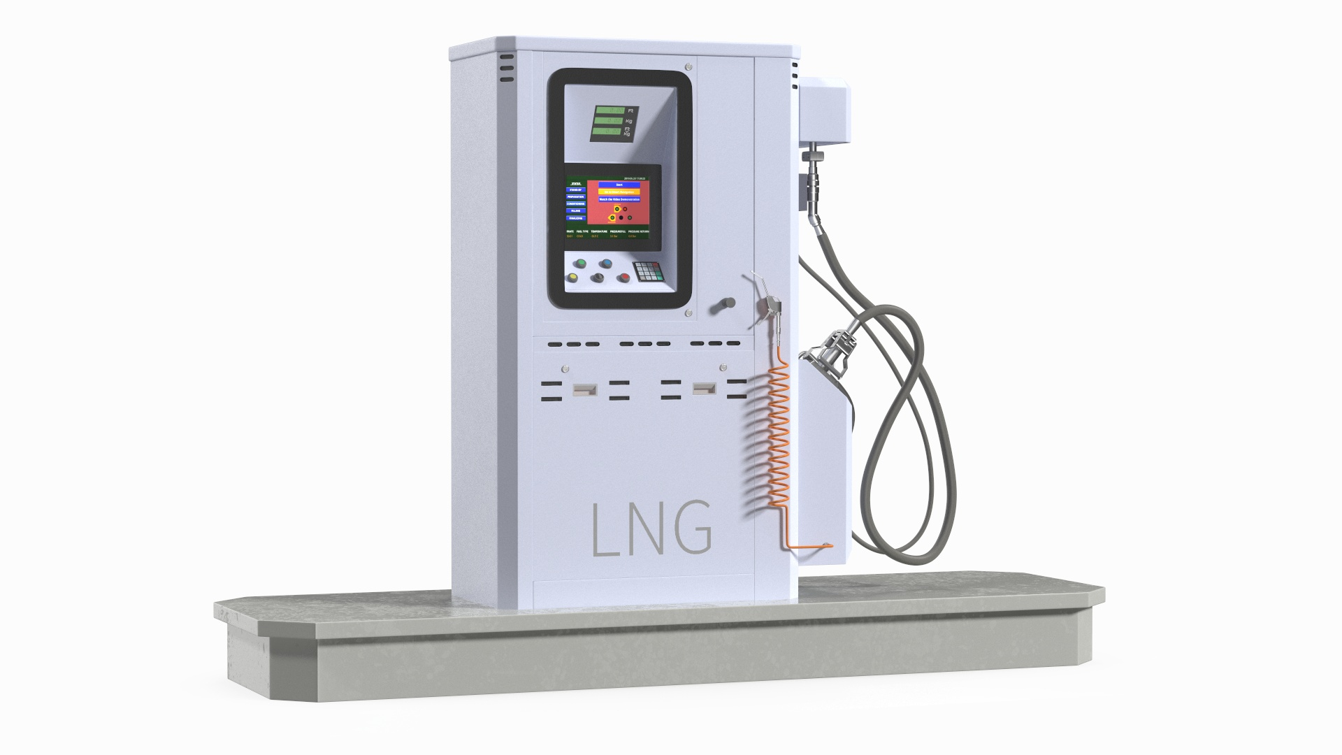Cryogas LNG Dispenser 3D Model - TurboSquid 2193363