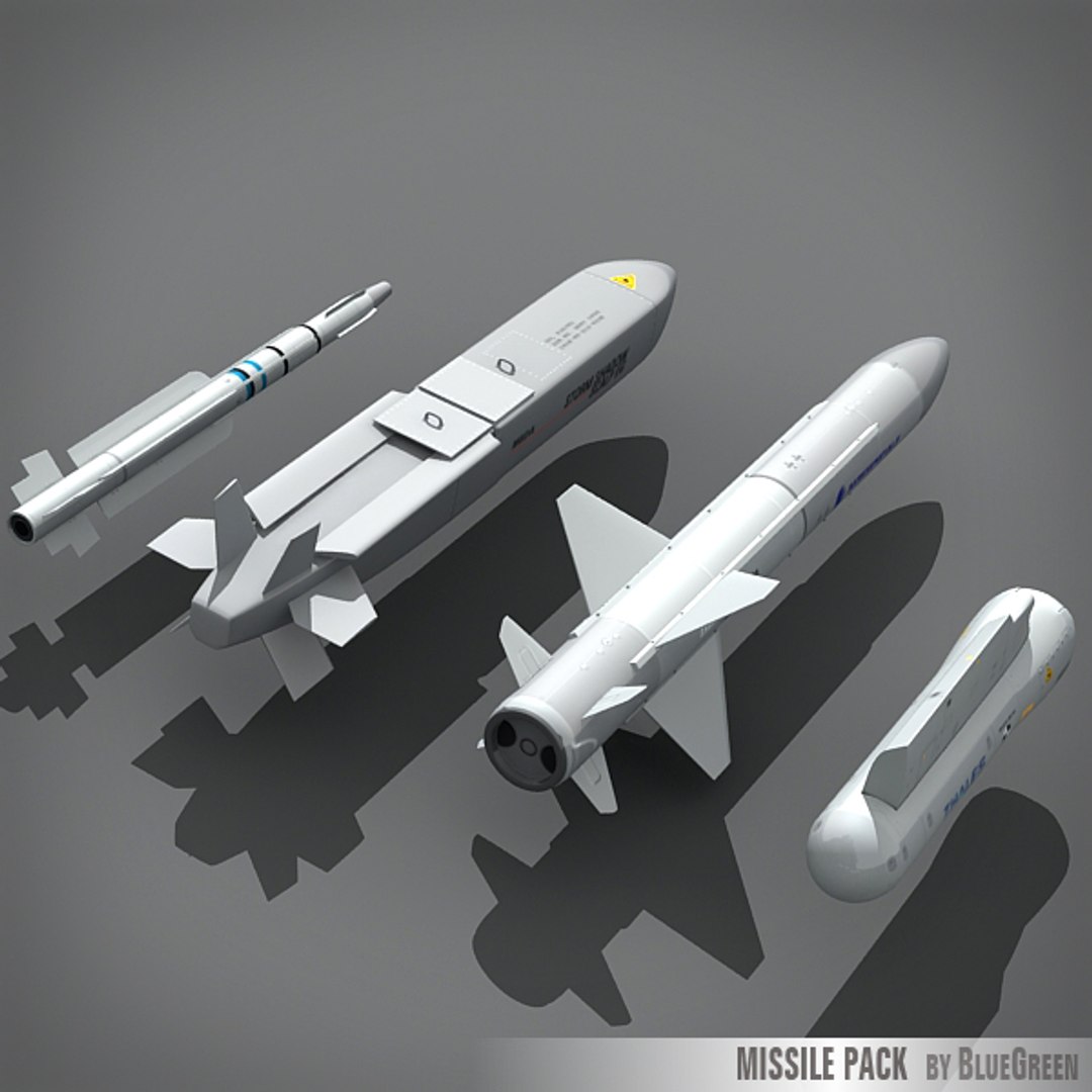3d model of missile pack