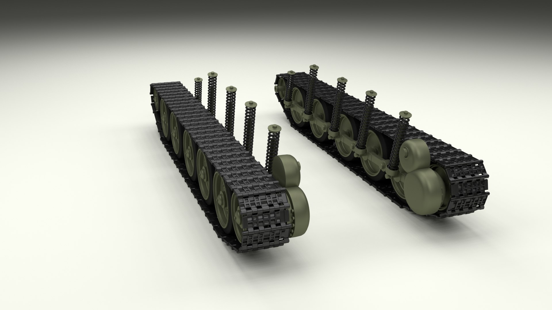 3d t-34 suspension t model