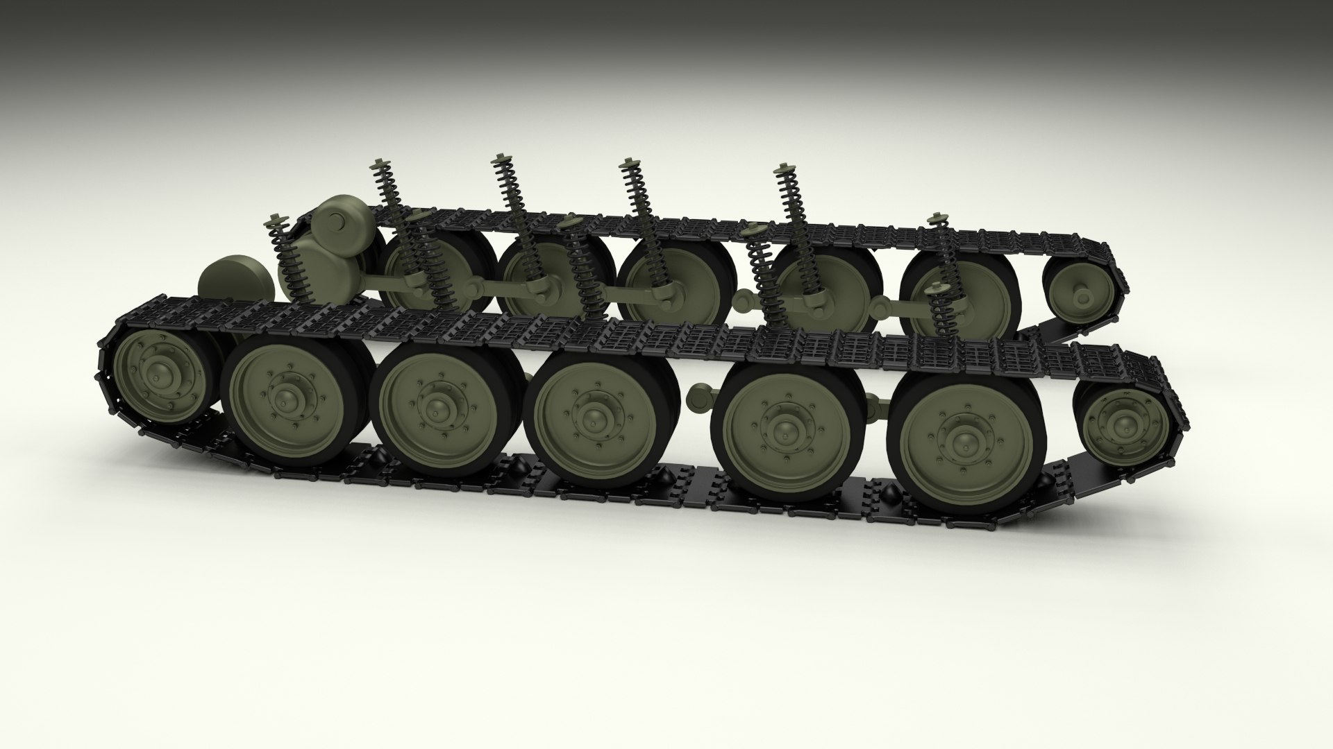3d t-34 suspension t model