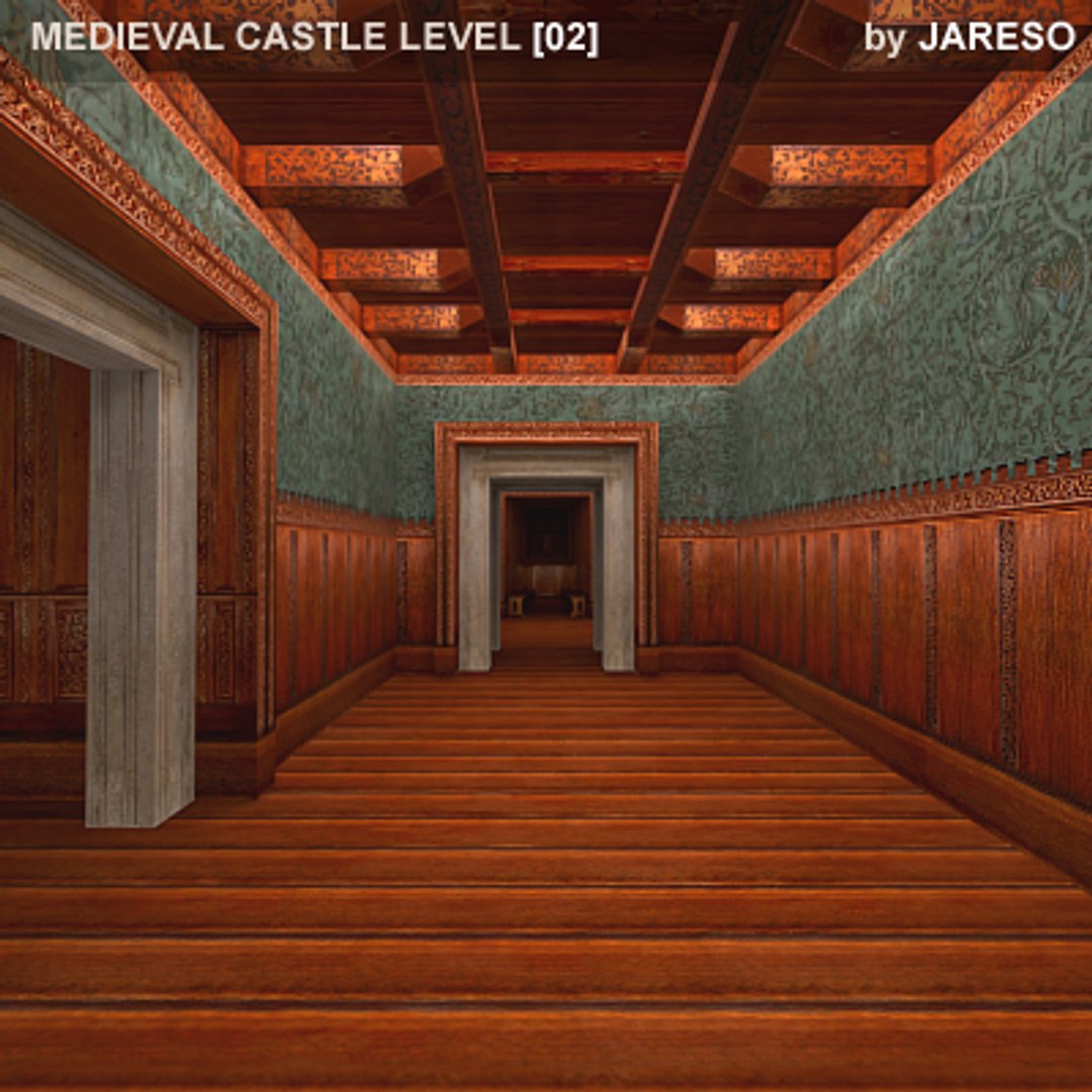 Level Medieval Castle - 3d Model
