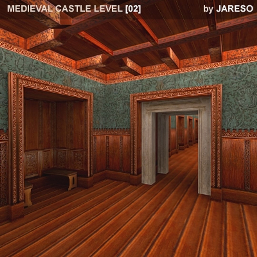Level Medieval Castle - 3d Model